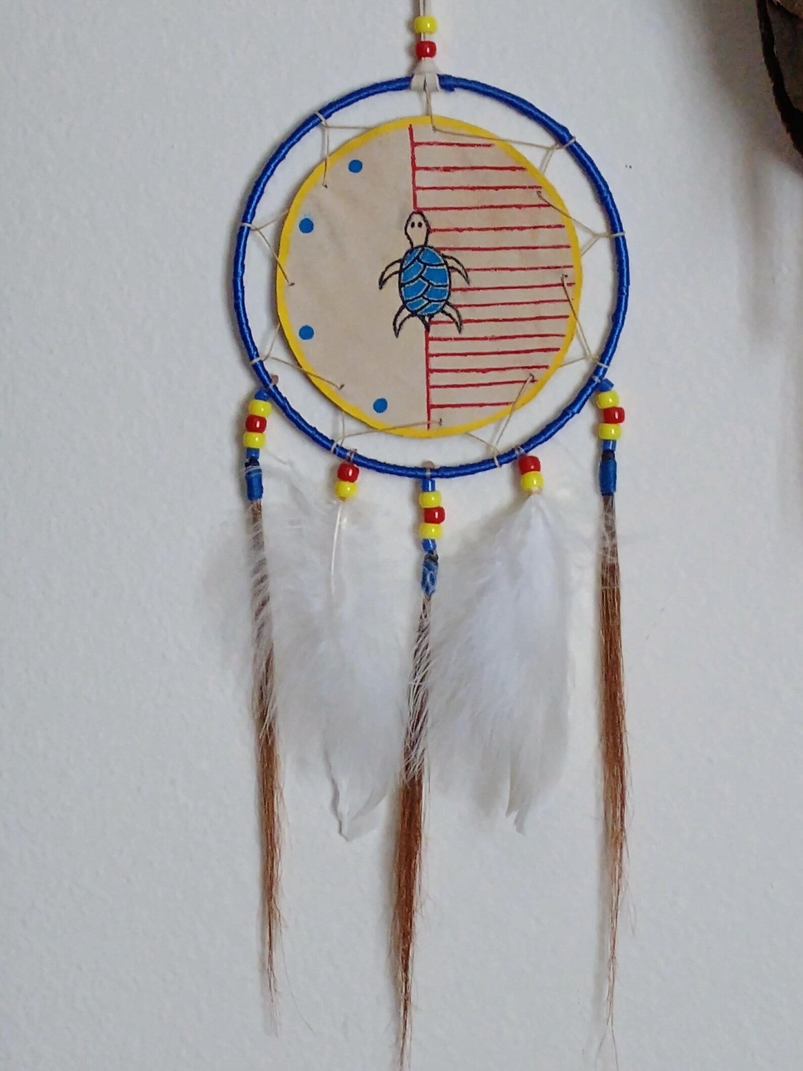 Painted Leather Shields, Native Small Shields Embellished With Horse ...