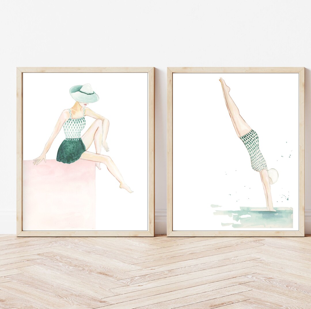 Coastal Wall Decor, Swimming, Beach House Gifts, Pool House, Beach ...