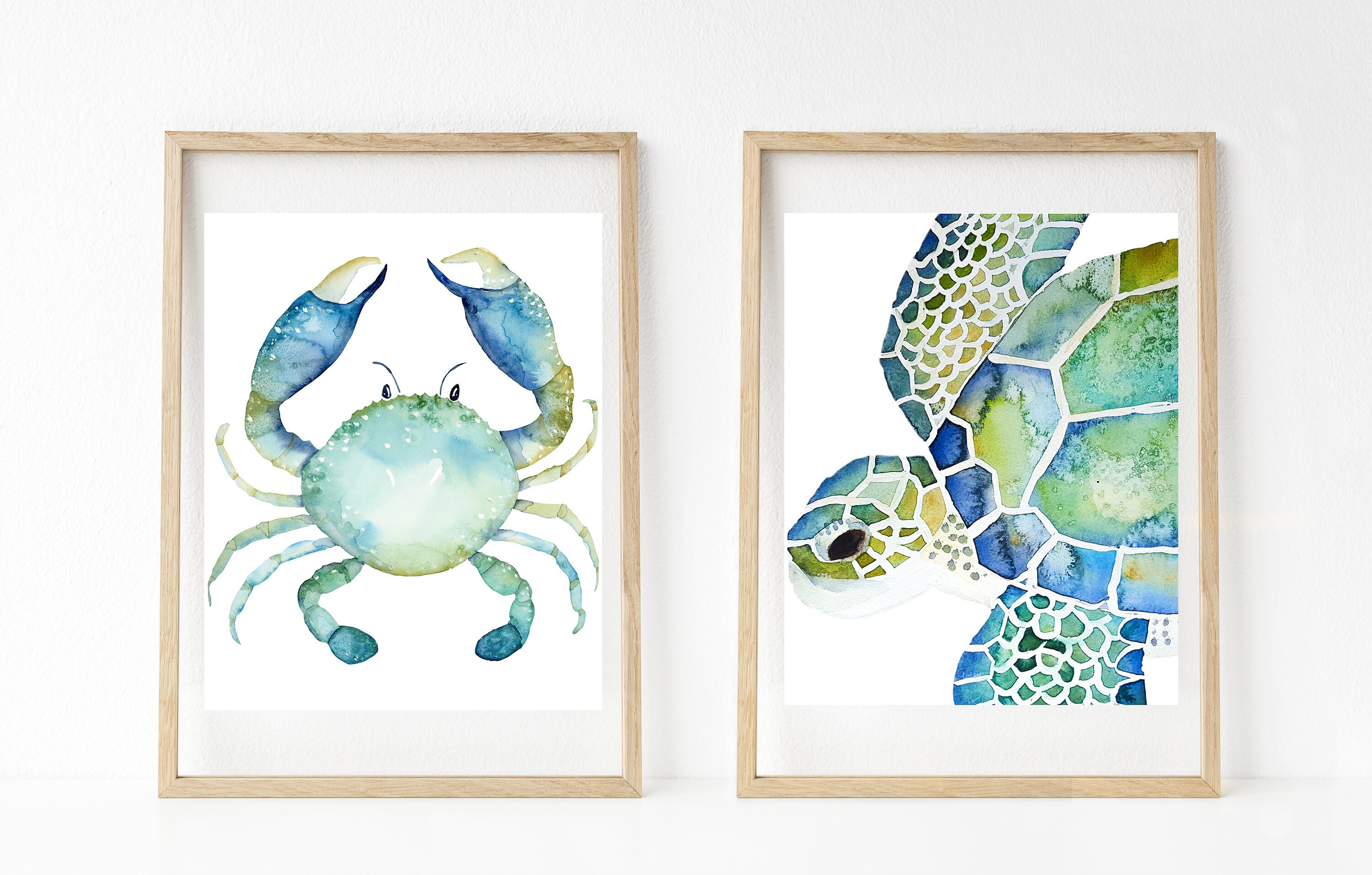 Crab Crab Art Beach Print Ocean Print Ocean Animal | Etsy Canada
