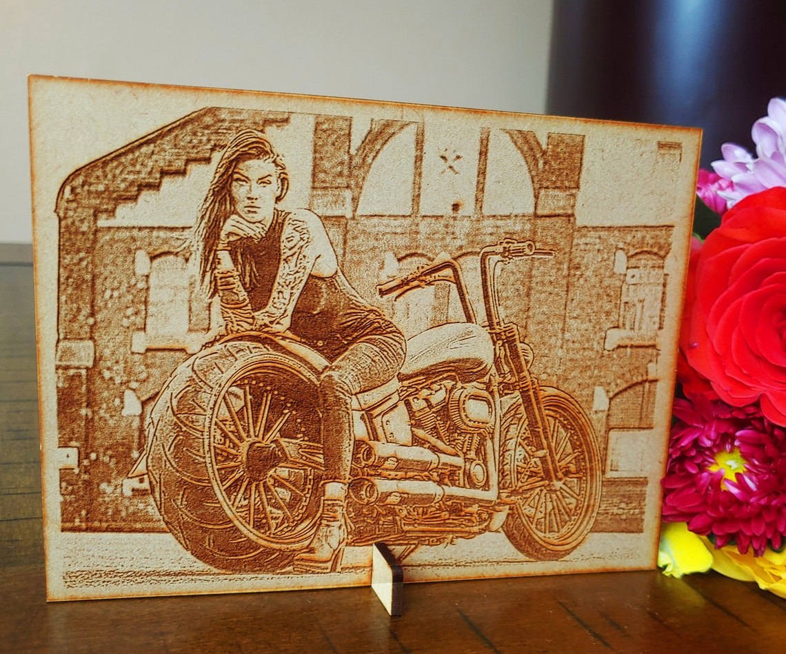 Photo Laser Engraved on MDF house decoration coffee table | Etsy