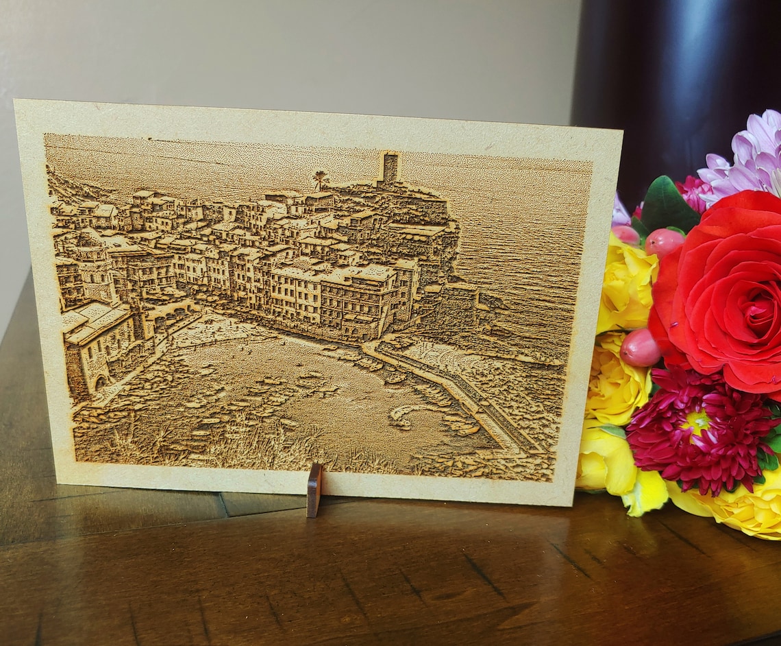 Photo Laser Engraved on MDF house decoration coffee table | Etsy