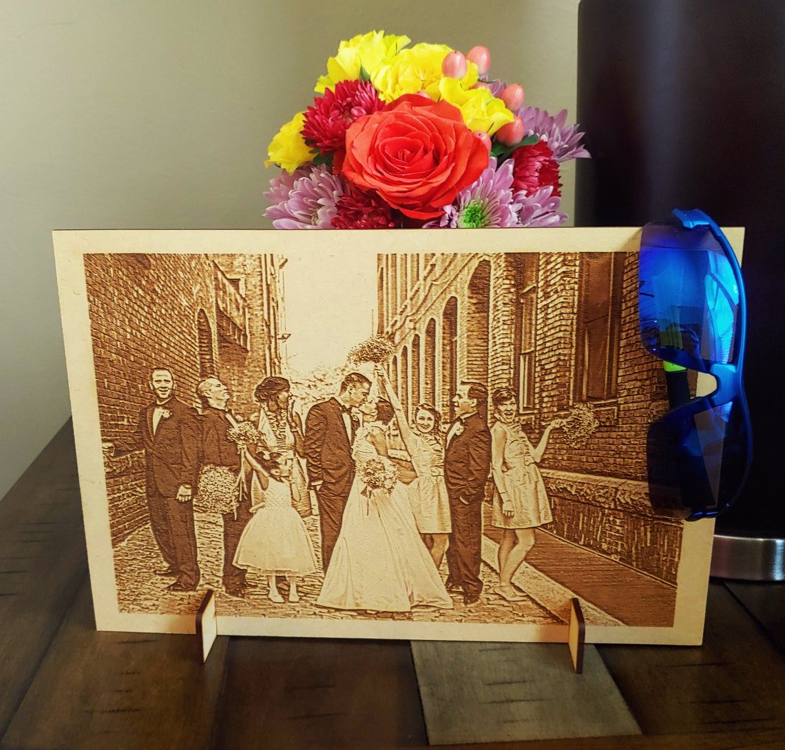 Photo Laser Engraved on MDF House Decoration Coffee Table | Etsy