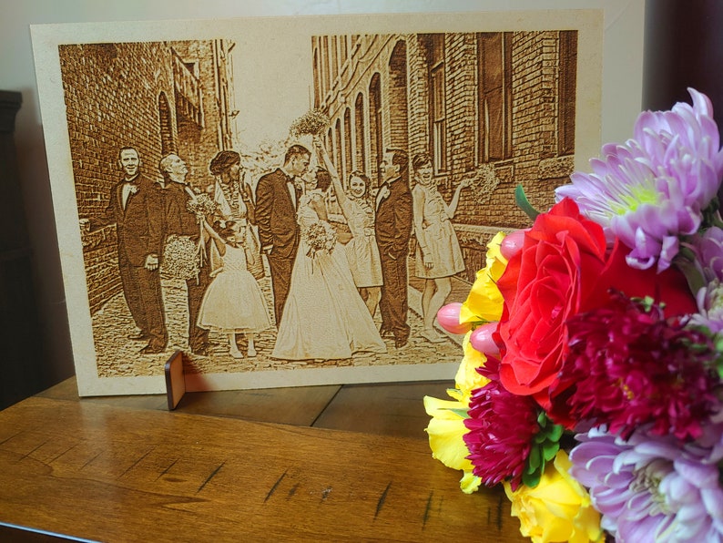 Photo Laser Engraved on MDF House Decoration Coffee Table | Etsy