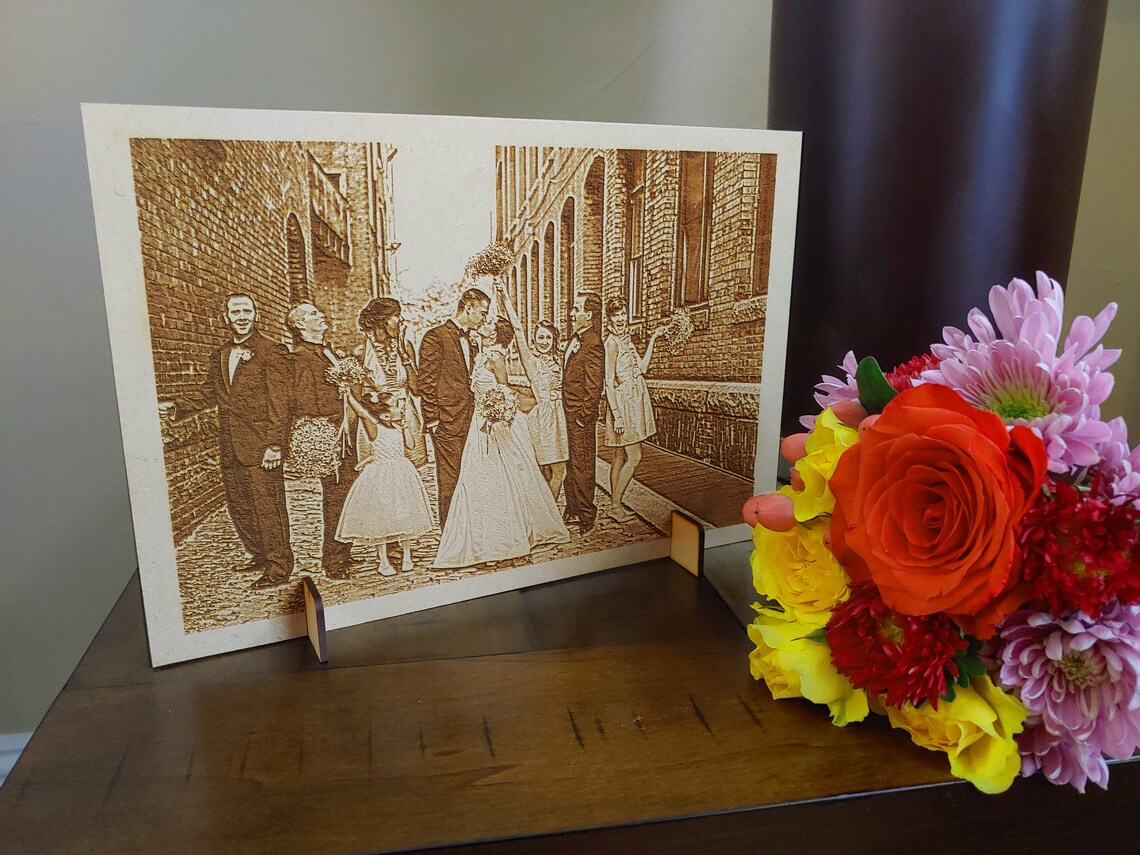 Photo Laser Engraved on MDF House Decoration Coffee Table | Etsy