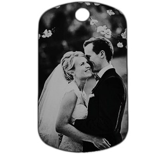 Personalized Photo Tag, Double Sided Laser Engraved, With Your Picture ...