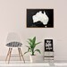 Large Personalised Australia Map Framed Pin Board in Black and - Etsy