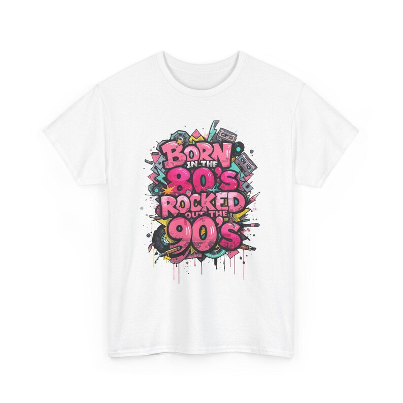 Born in the 80s Rocked the 90s T-shirt, Graffiti Style Retro Shirt - Etsy