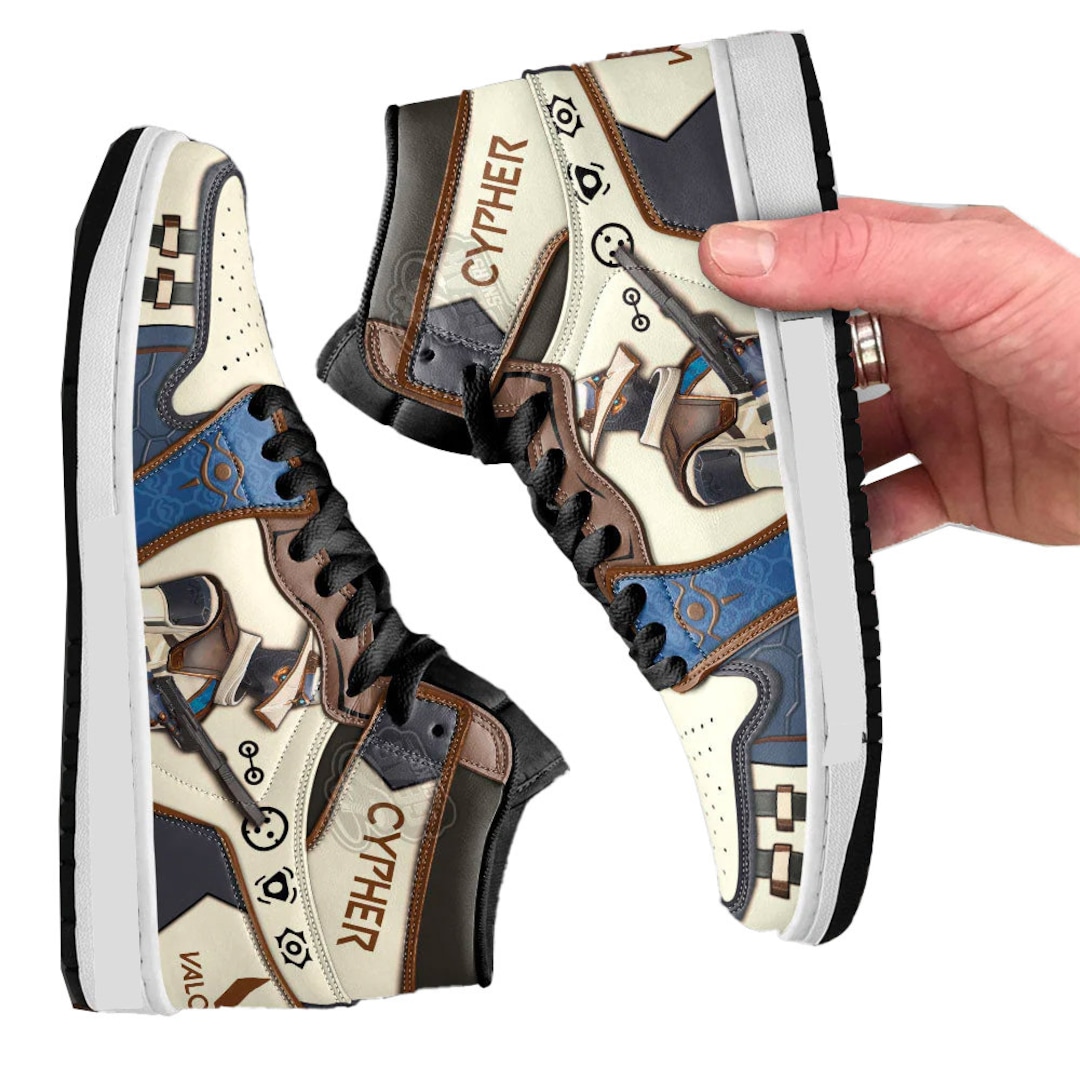 Cypher Jd1s Valorant Agent Sneakers Custom Shoes Game - Etsy