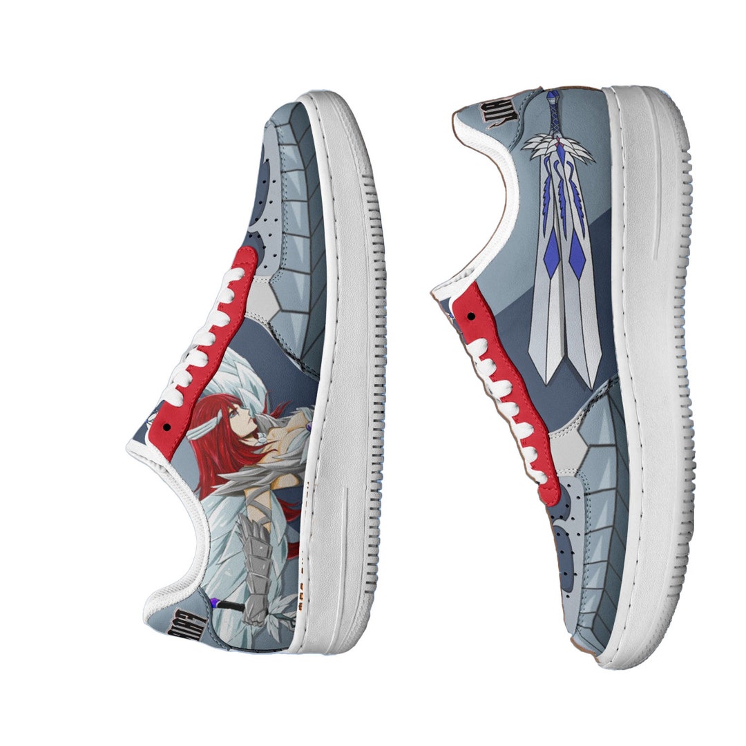 Erza Scarlet Anime Sneakers Custom Anime Shoes - Etsy