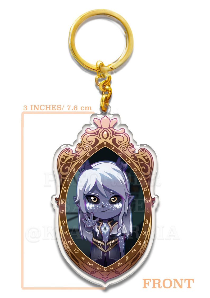 Aaravos and mirror The Dragon Prince Acrylic keychain charm | Etsy
