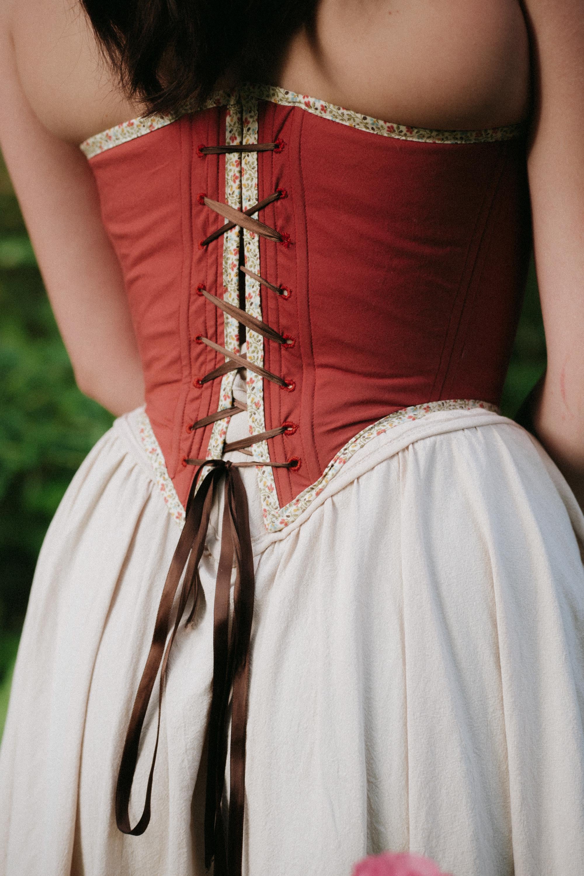 100% Cotton Corset Stays Bodice Top – Historical Cottagecore Stay ...