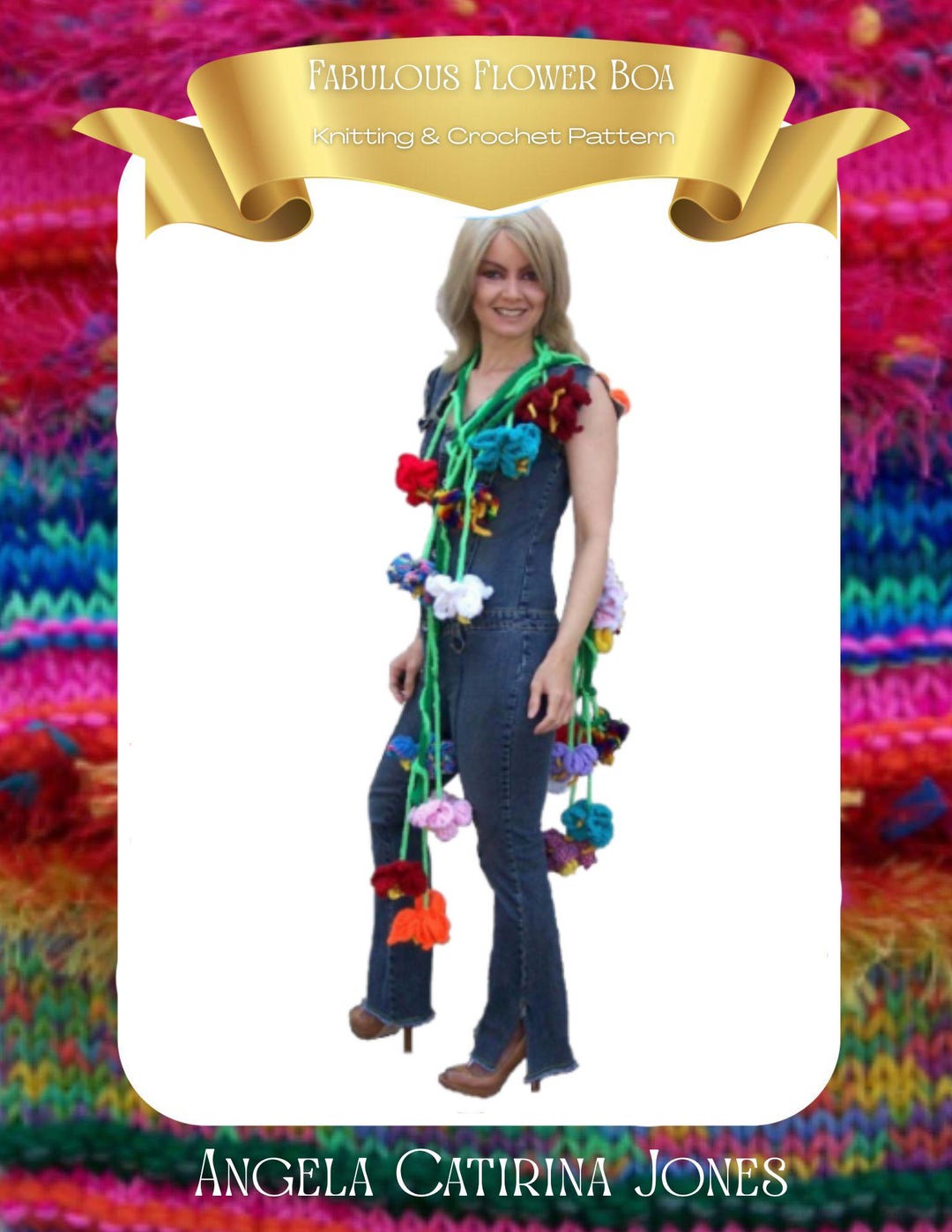 Fabulous Flower Boa - Super Easy Knitting & Crochet Pattern - PDF ...