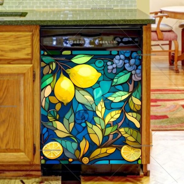 Dishwasher Magnet Cover Stained Glass - Etsy