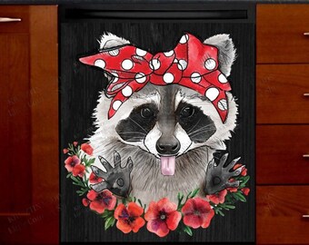 Raccoon With Bandana - Etsy