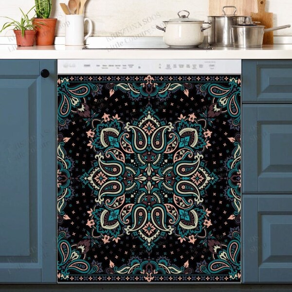 Scandinavian Dishwasher Magnet Cover - Etsy