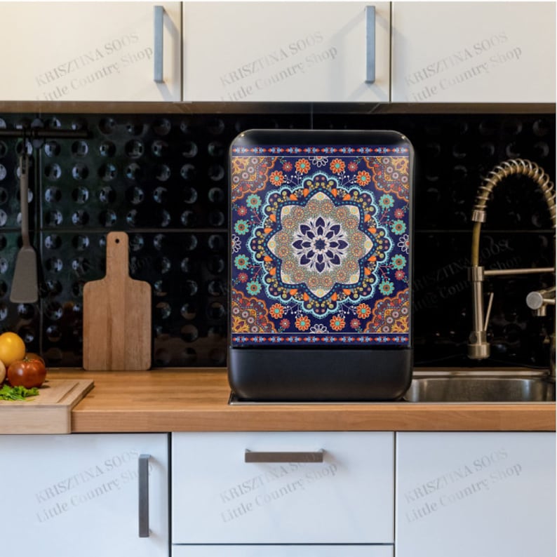 Kitchen Dishwasher Magnet Cover Beautiful Bohemian Ethnic - Etsy