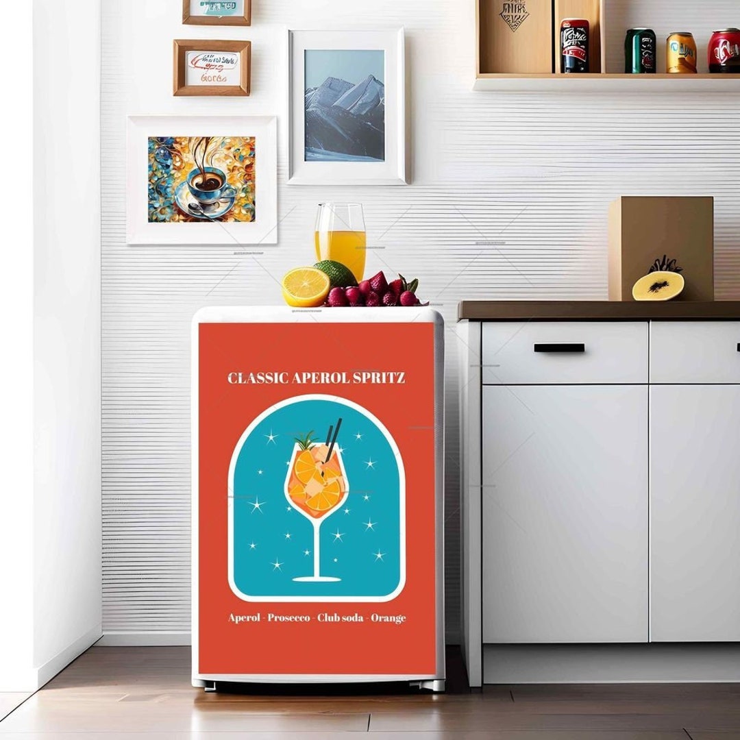 Classic Aperol Spritz Design Magnet for Mini Fridge Decorative Magnet ...
