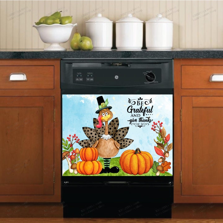 Thanksgiving Turkey with Pumpkins Dishwasher Cover sold by Adebowale ...