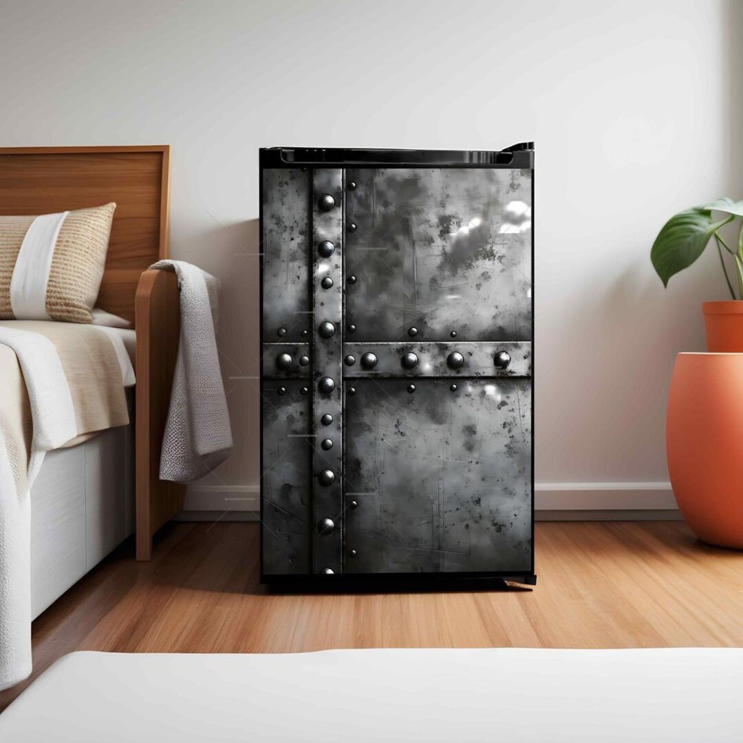 Old Rusty Metal Design Magnet for Mini Fridge Decorative Magnet Cover ...