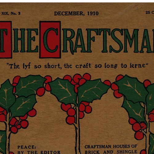 The Craftsman Magazine Covers Poster - Etsy