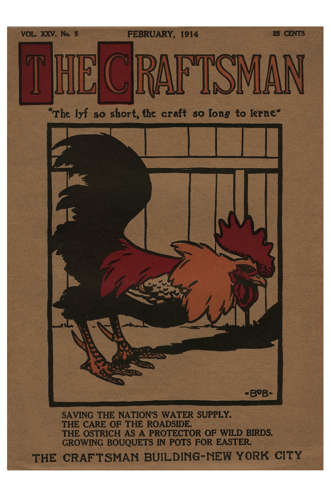 The Craftsman Magazine Covers Poster II - Etsy
