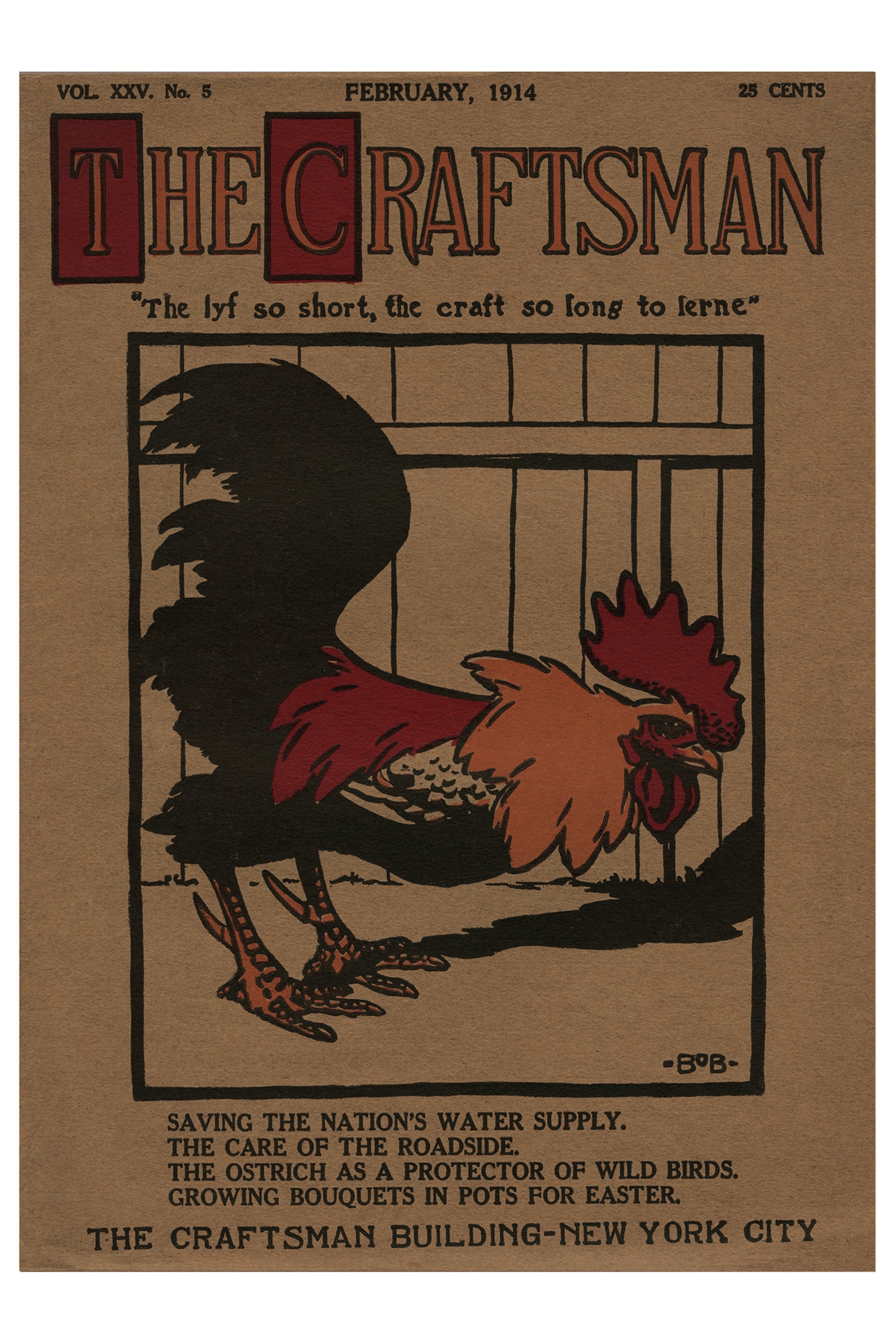 The Craftsman Magazine Covers Poster II - Etsy