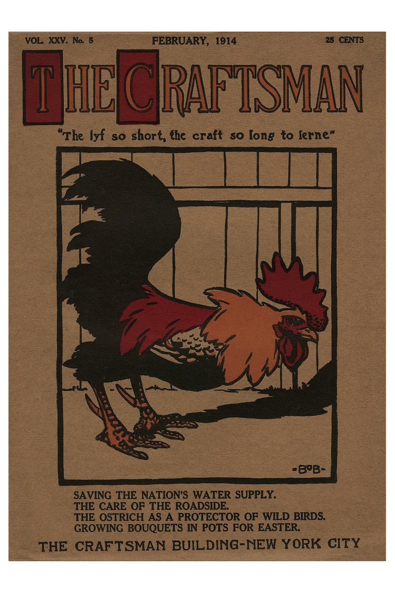 The Craftsman Magazine Covers Poster II - Etsy