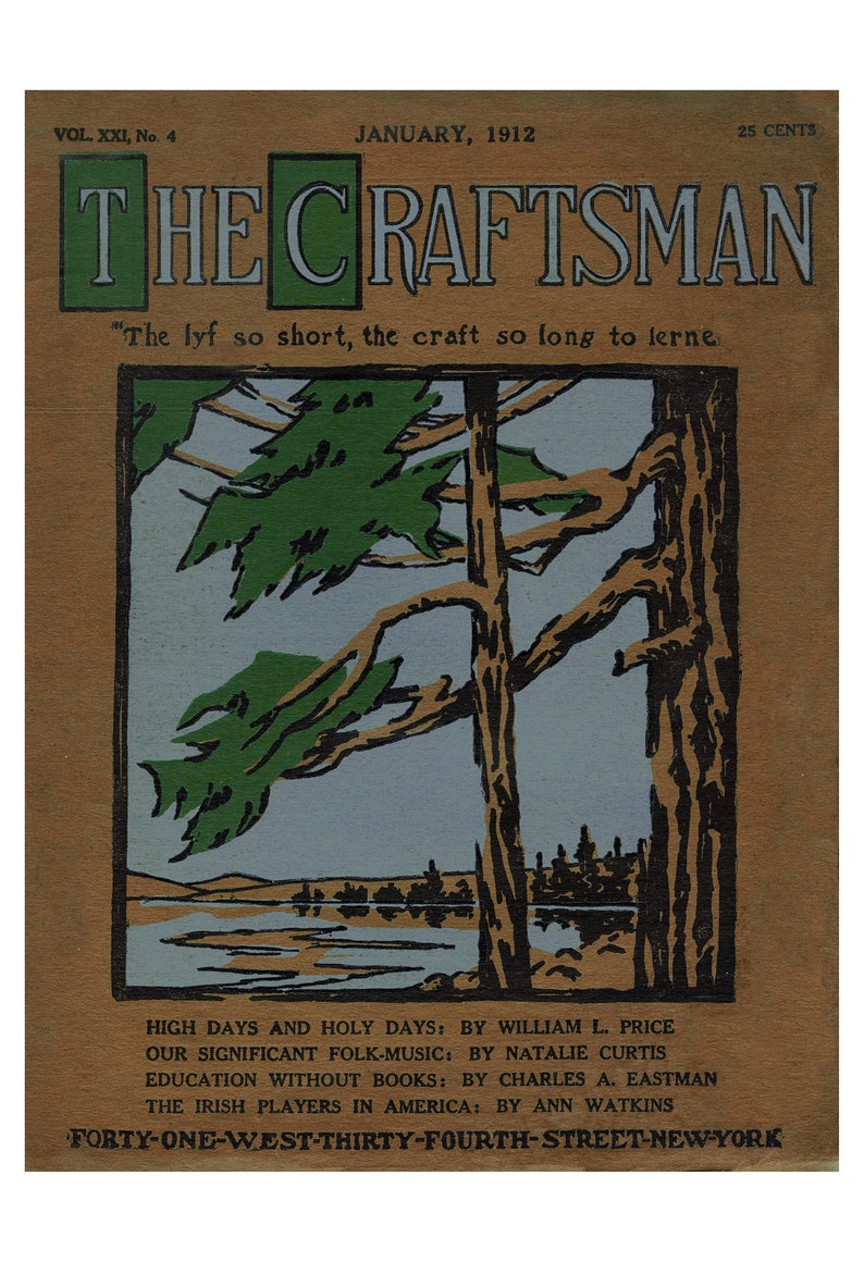 The Craftsman Magazine Covers Poster - Etsy
