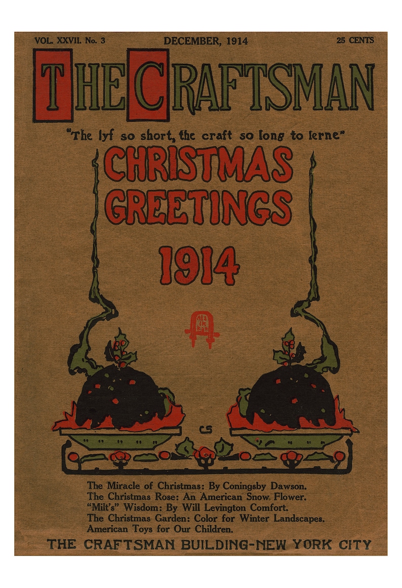 The Craftsman Magazine Covers Poster II - Etsy