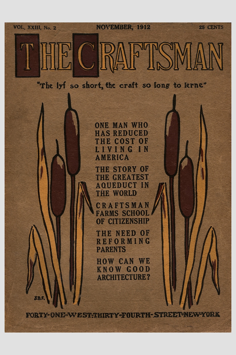 The Craftsman Magazine Covers Poster - Etsy