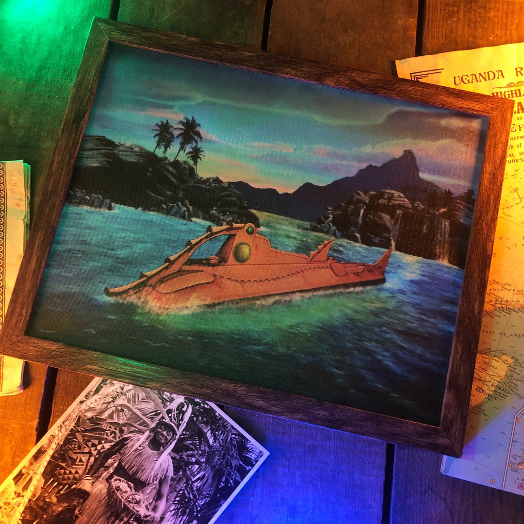 Trader Sam’s Grog Grotto Painting Replica of the Nautilus Rolled Canvas ...