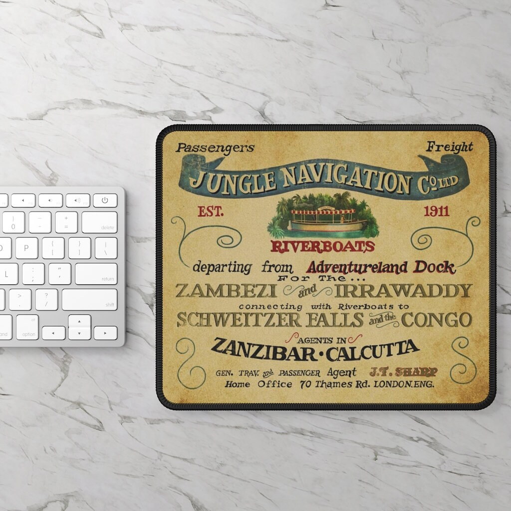 Jungle Cruise Navigation Company Gaming Mouse Pad - Etsy