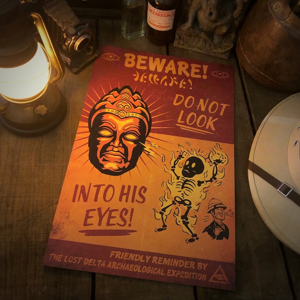 Indiana Jones Temple of the Forbidden Eye Poster - Etsy