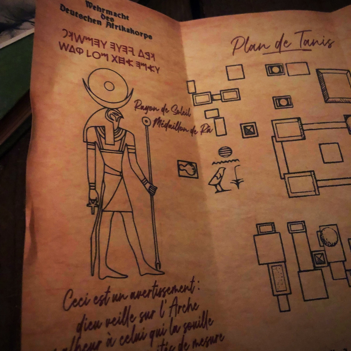 Indiana Jones Raiders of the Lost Ark Map of Tanis 8.5x11 Aged - Etsy