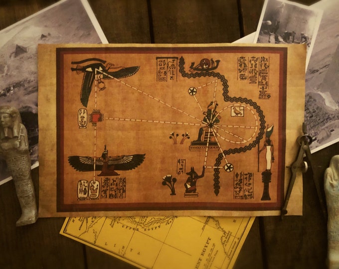 The Map of Hamunaptra the Mummy Canvas - Etsy