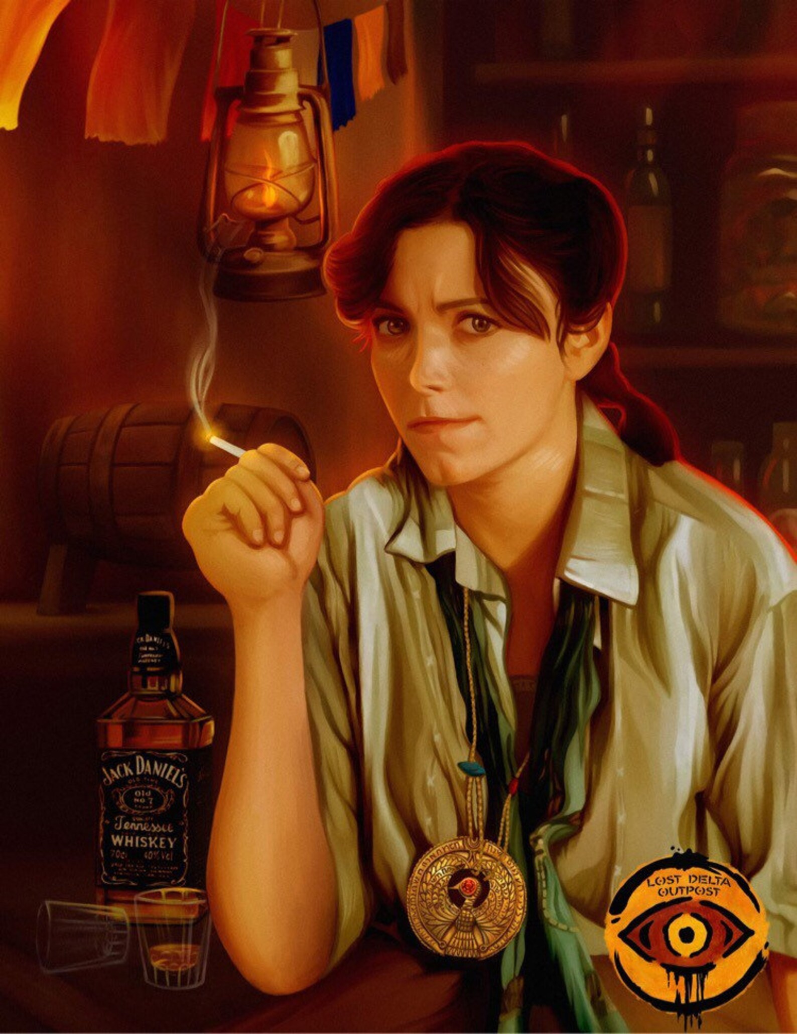 Limited Indiana Jones Marion Ravenwood Portrait 11x14 Textured | Etsy