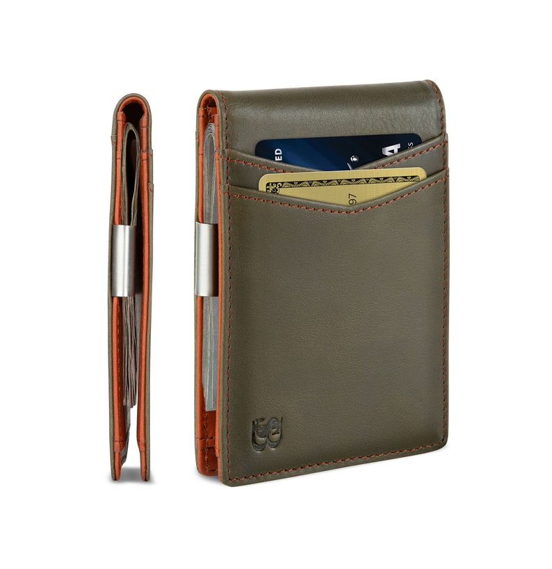 SERMAN BRANDS Money Clip Wallet Mens Wallets slim Front | Etsy