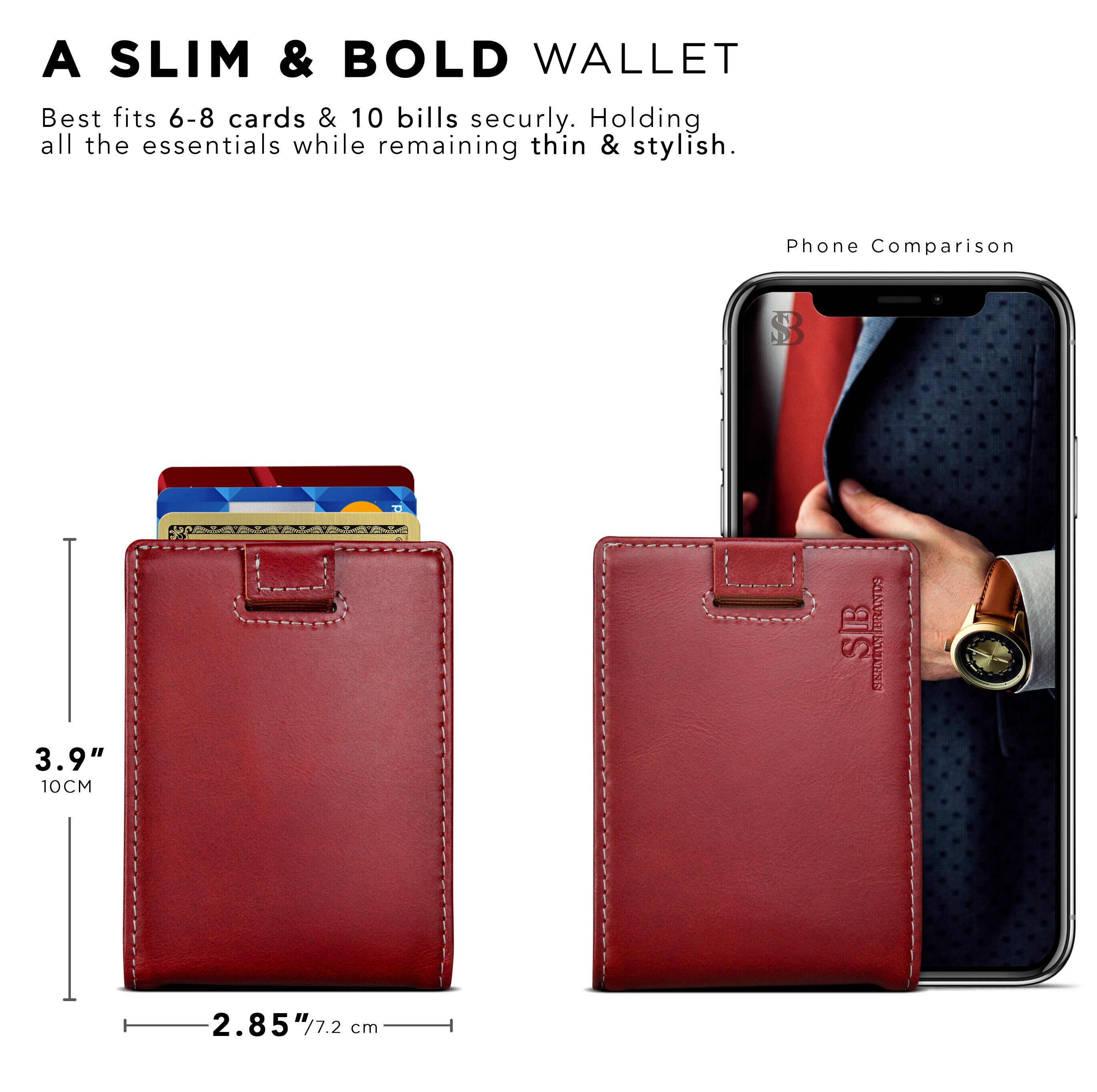 Men's Bi-fold RFID Blocking Wallet for Men Full Grain - Etsy