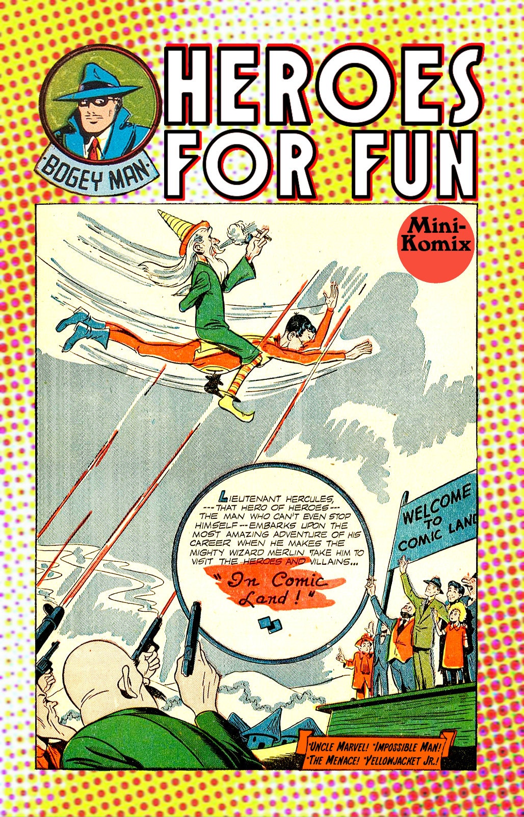 Heroes for Fun Comic Graphic Novel Golden Age Superhero Humor Satire ...