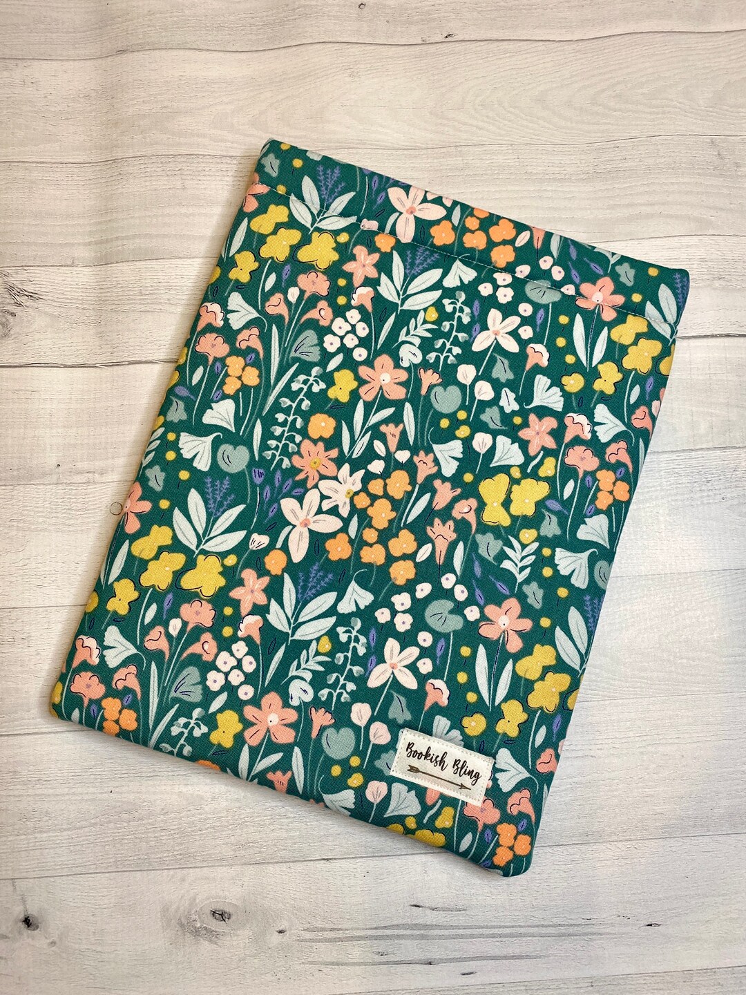 May Flowers, Greenery- Book Sleeve, Book Cover, Kindle Protector Sleeve ...