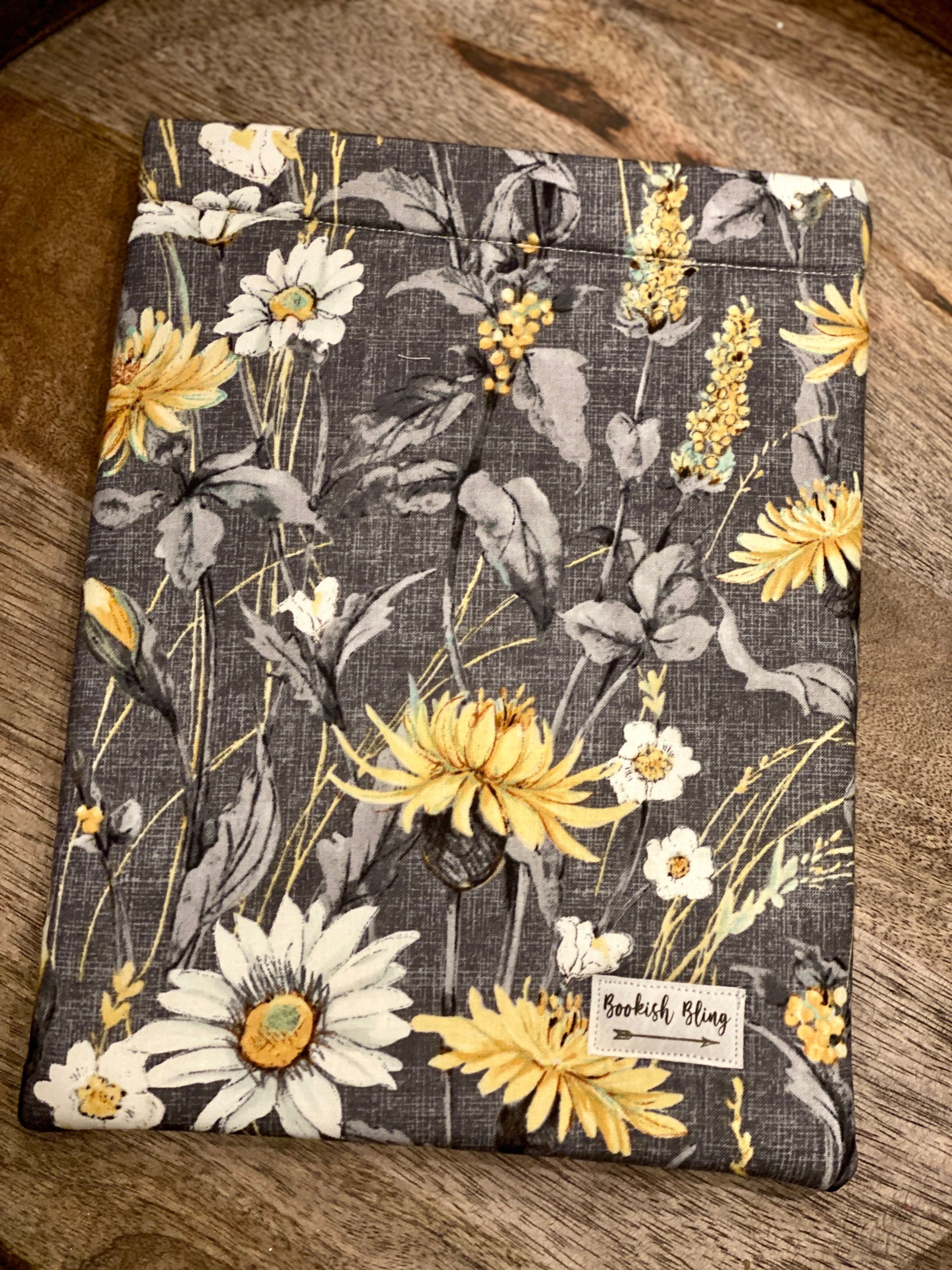 All over Floral, Sunflower, Daisy, flowers, greenery- Book Sleeve, Book ...