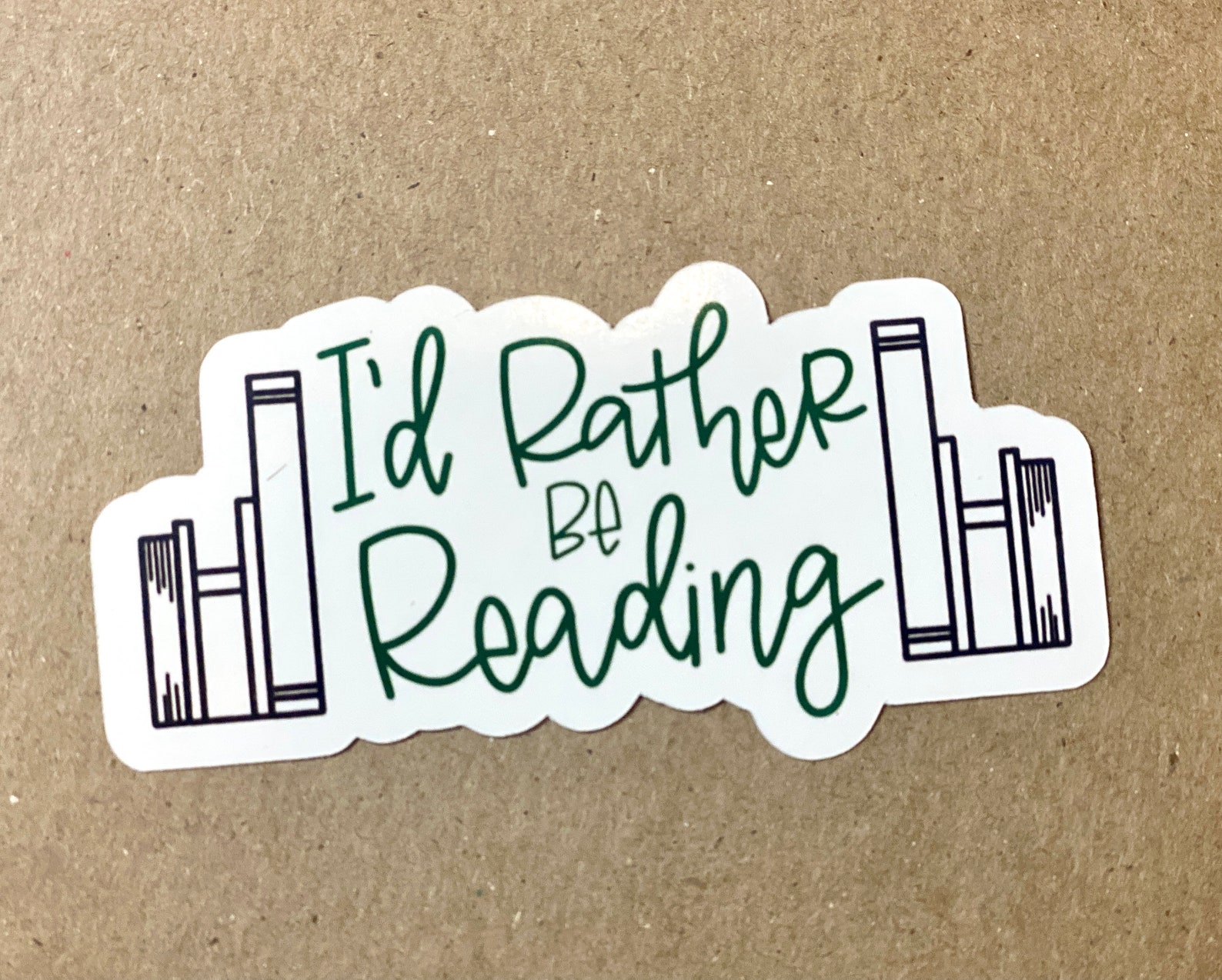 Id Rather Be Reading Sticker Choose From 6 Colors - Etsy