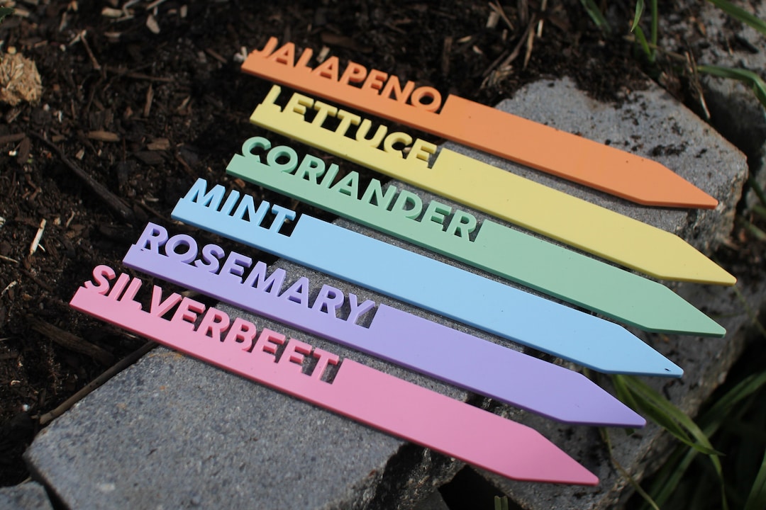 Set of 20 Personalised Garden Markers Herb, Vegetable, Flower Labels ...
