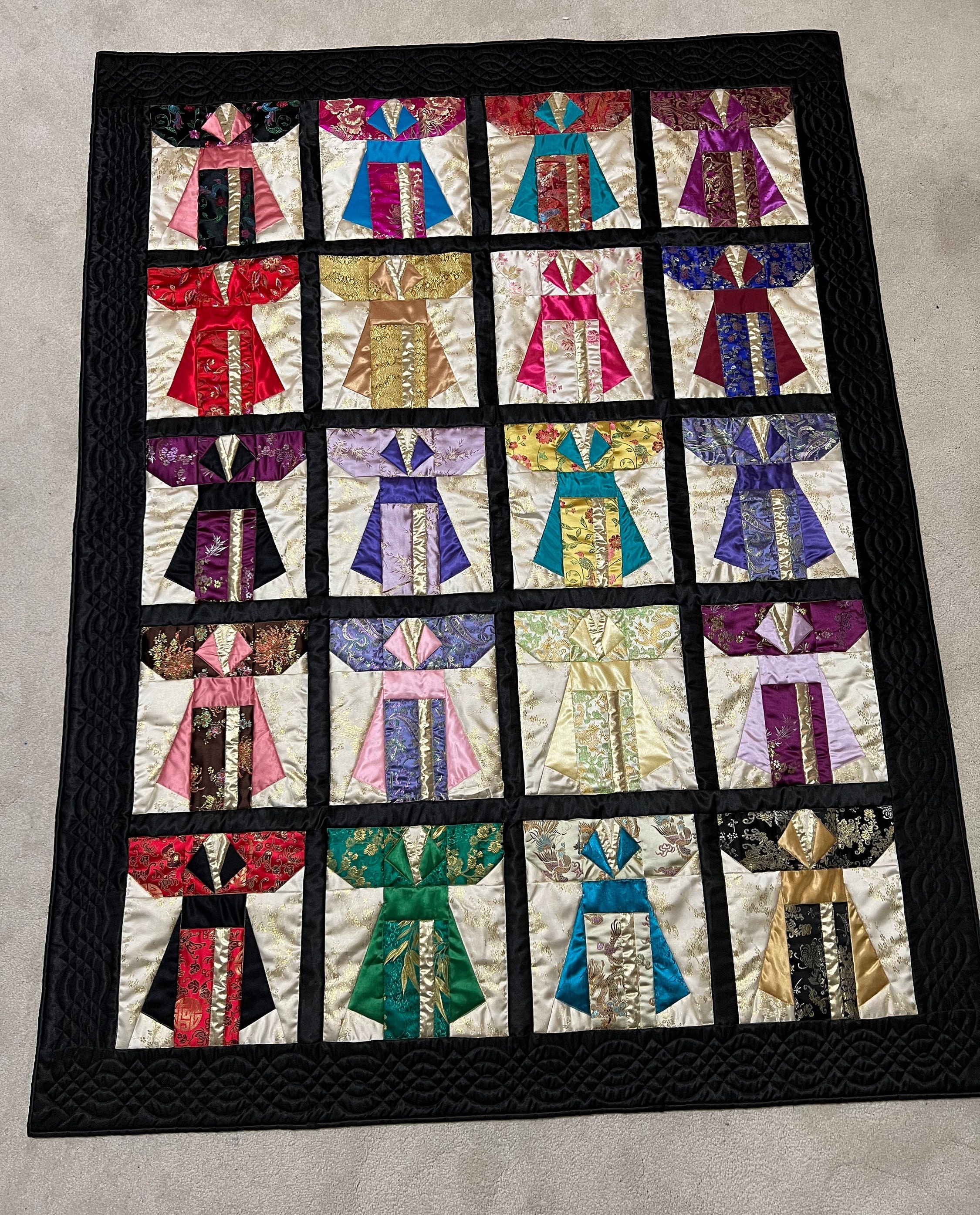 Kimono Quilt Block Free Pattern