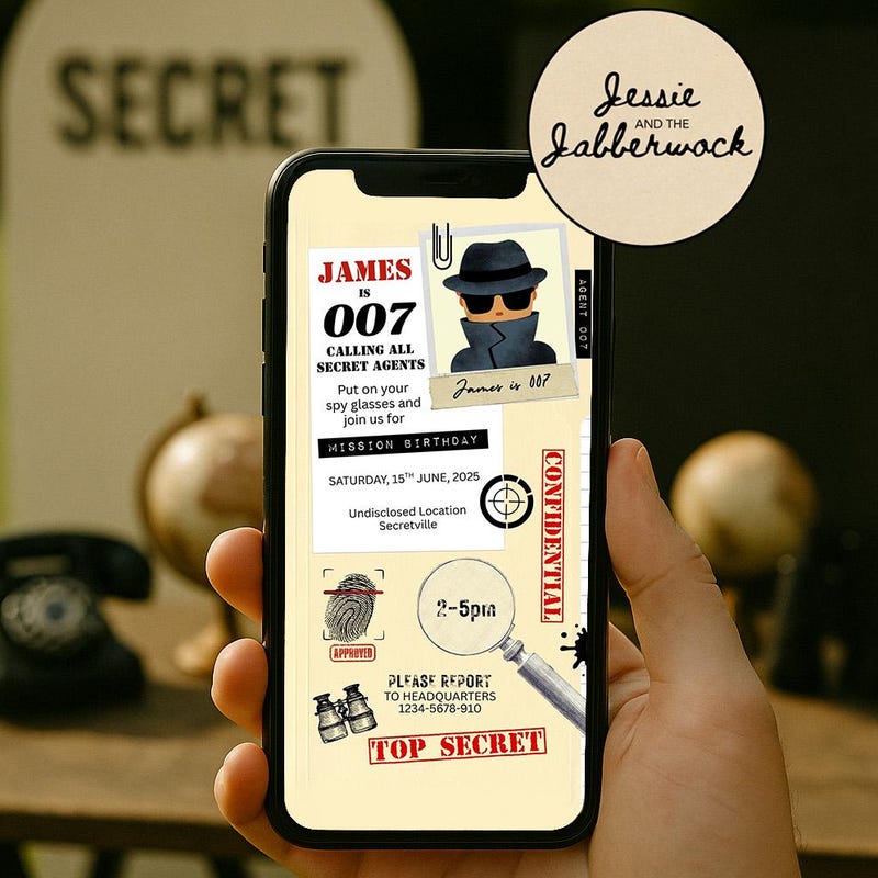 007 Theme Invitation - Etsy UK