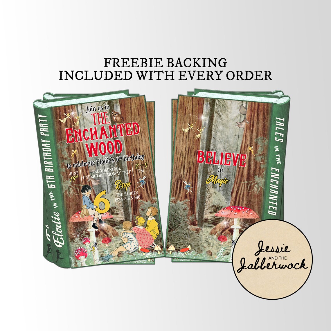 Enchanted Wood Party Invitation | Fairy Tale Book | Pixies and Woodland ...