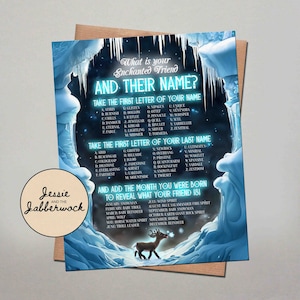 What's Your Frozen Name Printable Party Game Magical Winter Ice Queen ...