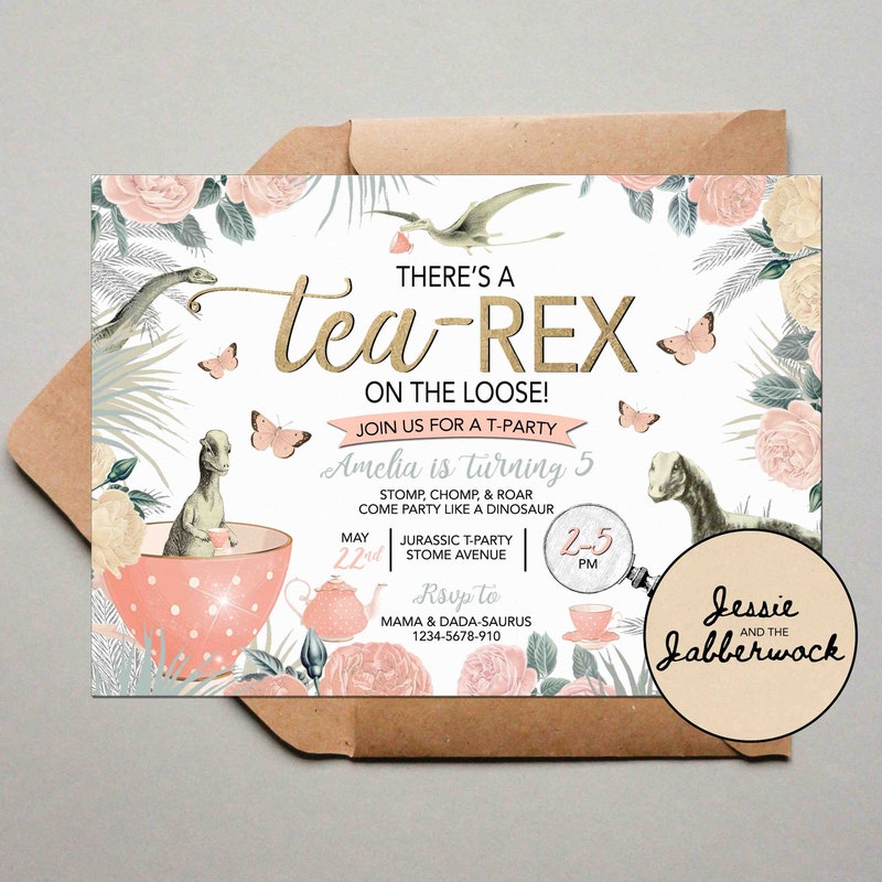 Tea Rex - Etsy