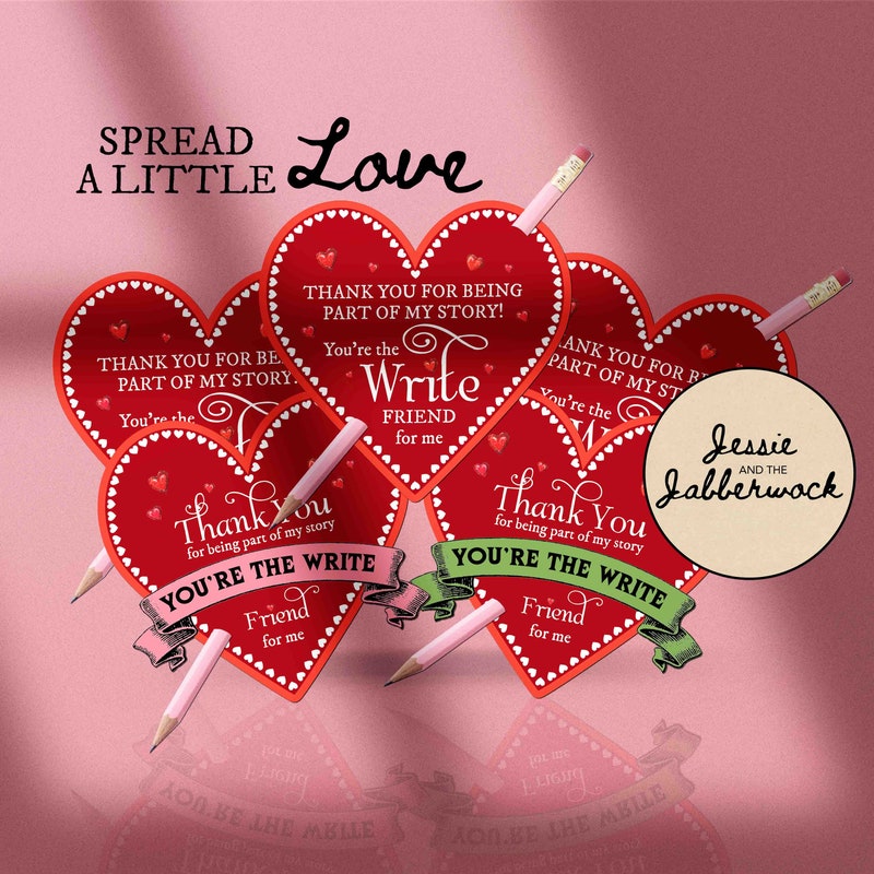 Valentine Pencils - Etsy