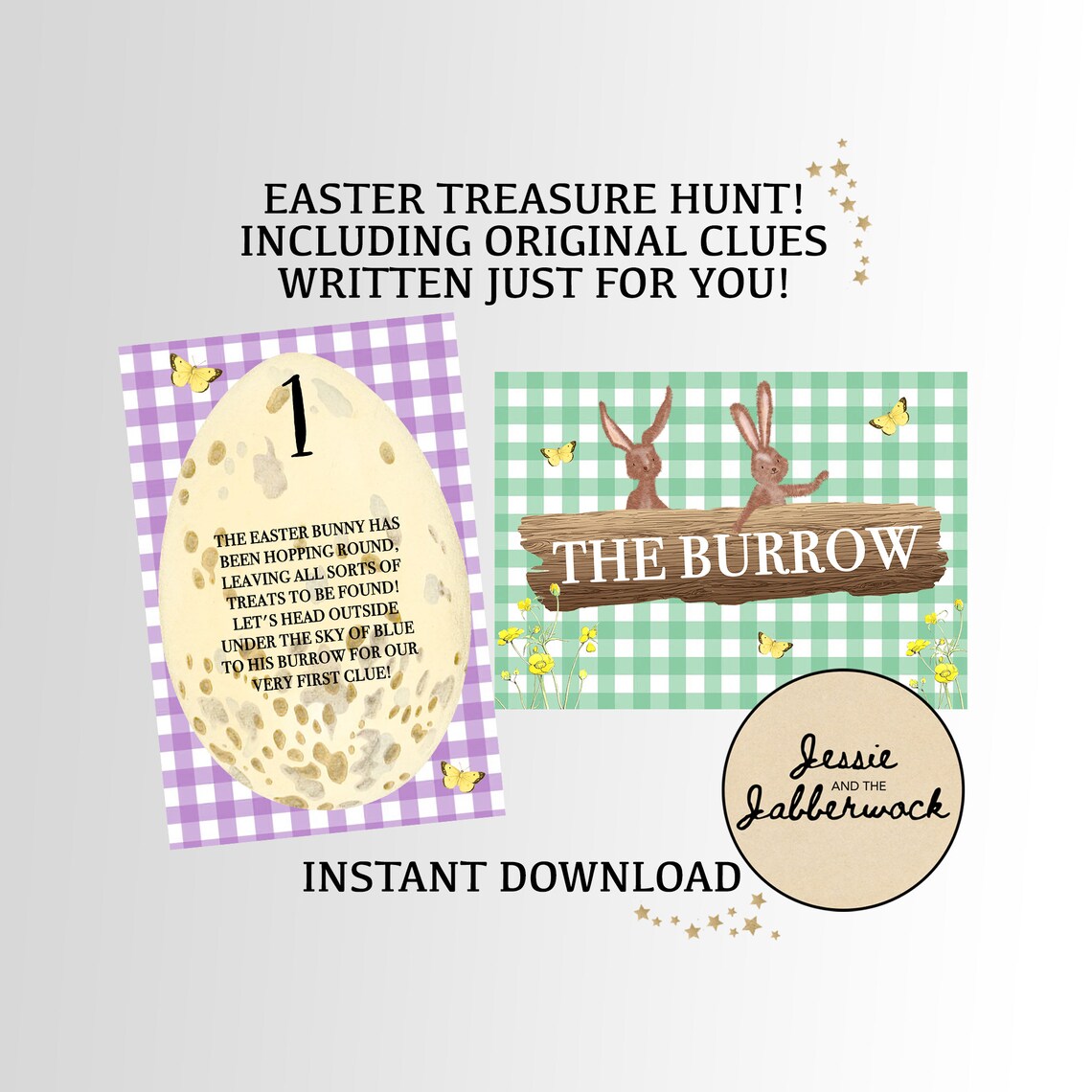 Easter Egg Hunt Clues | Easter Bunny Treasure Hunt Game | Scavenger ...